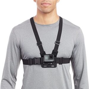 Adjustable Chest Mount Harness Chest Strap Belt for GoPro Hero10, Hero 9, Hero 8, Hero 7 Black, 7 Silver, 7 White, Hero 6, 5, 4, Session, 3+, 3, 2, 1, Hero (2018), 360 Degree Rotate Adapter Holder