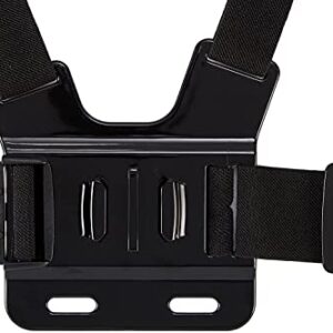 Adjustable Chest Mount Harness Chest Strap Belt for GoPro Hero10, Hero 9, Hero 8, Hero 7 Black, 7 Silver, 7 White, Hero 6, 5, 4, Session, 3+, 3, 2, 1, Hero (2018), 360 Degree Rotate Adapter Holder