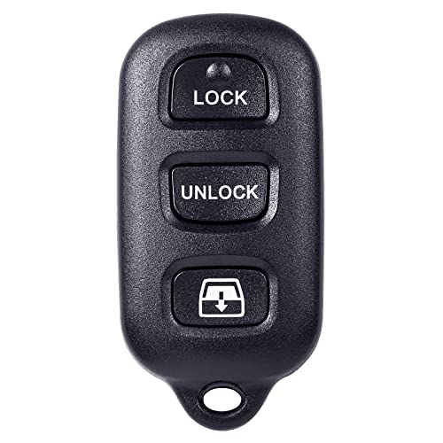 HelloAuto Key fob Fits Toyota Sequoia 2001-2007, 4Runner 1999-2009 Keyless Entry Remote Replacement Smart Key 4-Button (FCC ID: HYQ12BBX, HY12BAN, HYQ1512Y)