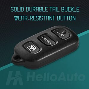 HelloAuto Key fob Fits Toyota Sequoia 2001-2007, 4Runner 1999-2009 Keyless Entry Remote Replacement Smart Key 4-Button (FCC ID: HYQ12BBX, HY12BAN, HYQ1512Y)