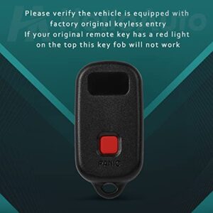 HelloAuto Key fob Fits Toyota Sequoia 2001-2007, 4Runner 1999-2009 Keyless Entry Remote Replacement Smart Key 4-Button (FCC ID: HYQ12BBX, HY12BAN, HYQ1512Y)