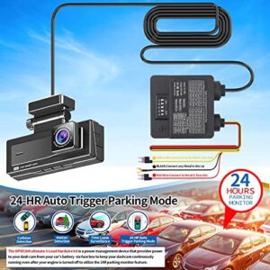 OPVICAM 11.5ft Micro USB 12V 24V to 5V Dash Cam Hardwire Kit, Low Voltage Protection for Opvicam Dash Cam V6S