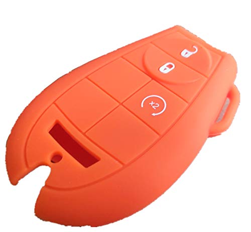 KAWIHEN Silicone Key Fob Cover Fit for Chrysler 300 T&C Dodge Challenger Durango Grand Caravan Journey Ram Truck 1500-3500 M3N5WY783X IYZ-C01C GQ4-53T 267F-5WY783X