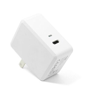 rnd fast (3a) usb type-c (usb-c) wall charger for google (pixel/pixel xl), lg (g5, g6, v20, v30), nexus (5x/6p), oneplus (2/3), samsung galaxy (s8, s8 plus, note 8) and all type c devices (white)