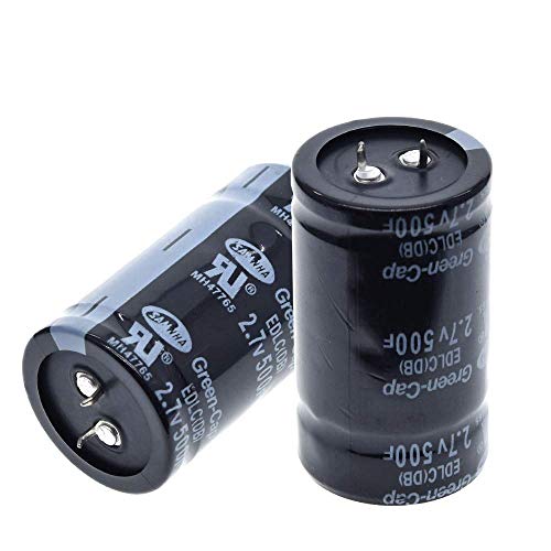 2.7V 500F Capacitor Farad Capacitor 35mm 60mm, Super Capacitor Drops Automobile Capacitor Through General Orifice 2Pcs