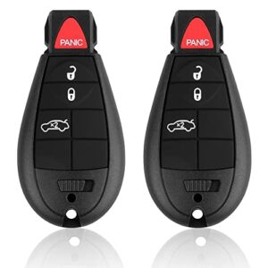 key fob compatible for 2008 2009 2010 2011 2012 chrysler 300/dodge challenger/charger/saver remotes 4 button remote control replacement for m3n5wy783x iyz-c01c