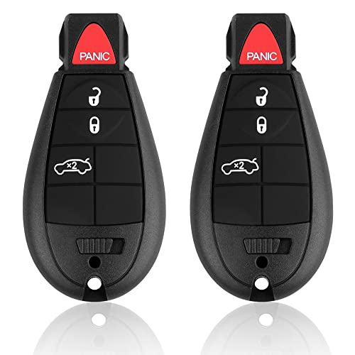 Key Fob Compatible for 2008 2009 2010 2011 2012 Chrysler 300/Dodge Challenger/Charger/Saver Remotes 4 Button Remote Control Replacement for M3N5WY783X IYZ-C01C