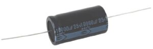 nte electronics neh22m63cb nte electronics neh22m63cb series neh aluminum electrolytic capacitor, 20% capacitance tolerance, axial lead, 22µf capacitance, 63v