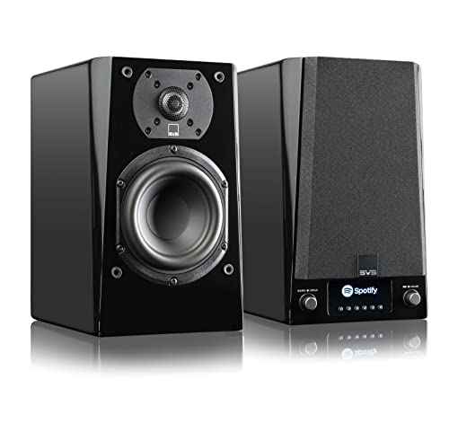 SVS Prime Wireless Pro Powered Speaker System with Chromecast and Airplay 2 - Pair (Piano Gloss)