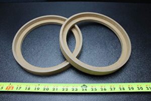 2 mdf speaker ring spacer 8 bz bezel inch wood 3/4 thick fiberglass box ring-8bz