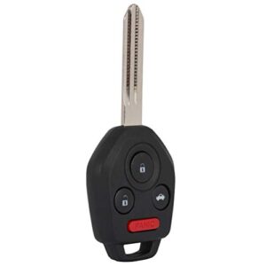 SCITOO Keyless Entry Remote Key Fob Replacement for 1 X 4 Button Uncut Car Key for Subaru Tribeca 2011-2014 1pc FCC CWTWB1U811 4D-62 315MHz