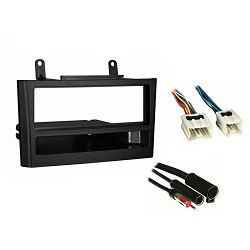 Compatible with Nissan Maxima 2000 2001 2002 2003 w Bose Comfort Pkg Single DIN Stereo Harness Radio Dash Kit