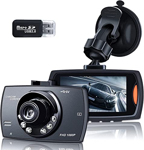 ANGEL CASE Dash Cam,【2022 New Version】 1080P Full HD Dash Camera for Cars Front with 3-Inch LCD Screen, 170°Wide Angle, WDR, G-Sensor, Loop Recording, Parking Monitor, Motion Detection