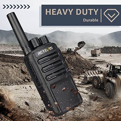 Retevis NR10 2 Way Radio with Earpiece,AI Noise Canceling Two Way Radio,VOX Hands-Free,1200mAh Battery,USB Charging Base, Heavy Duty Walkie Talkies for Church Security Noisy Environment(10 Pack)