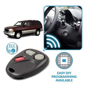 Keyless2Go Replacement for Keyless Entry Car Key Vehicles That Use 3 Button 15732803 KOBUT1BT