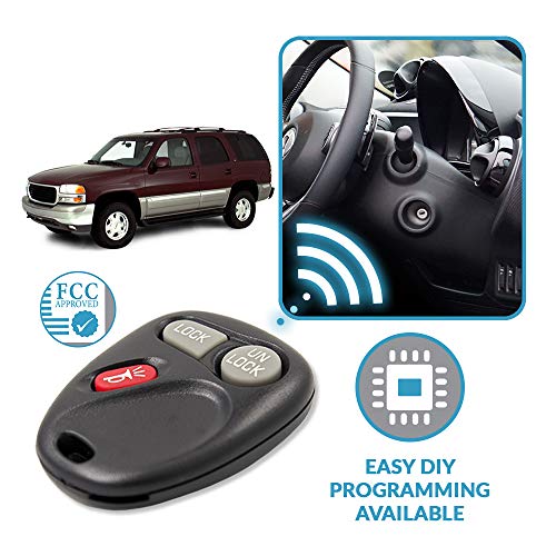 Keyless2Go Replacement for Keyless Entry Car Key Vehicles That Use 3 Button 15732803 KOBUT1BT