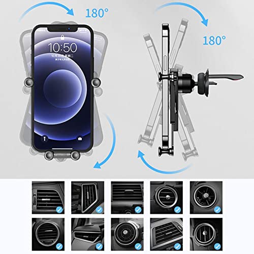 Z Fold 3 Car Mount for Car Vent, Car Vent Phone Mount Holder with Adjustable Extension Arm, Galaxy Z Fold 3/Z Fold 4 Car Mount Compatible with iPhone, iPad, Samsung, Tablet and More -Air Vent