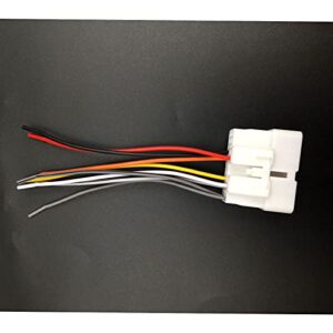 Aokus for KIOTI Radio Wire Pigtail Harness Part # TR-1500 NX RX CK Kioti, NX 5510,RX6620C, Connector CD in Dash Stereo Plug Orange Tractor