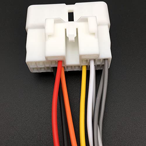 Aokus for KIOTI Radio Wire Pigtail Harness Part # TR-1500 NX RX CK Kioti, NX 5510,RX6620C, Connector CD in Dash Stereo Plug Orange Tractor