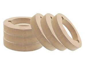 custom mdf tweeter adapter rings 2.91″ id x 4.33″ od car audio installation (3 pairs – 6 rings)