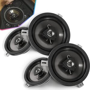 4 pack for 2007-2018 jeep wrangler jk jku, replace for kicker speaker upgrade, 77kick10