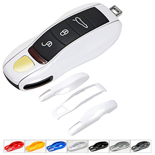 AeroBon 3-Piece Painted Key Cover/ Key Fob Shell Cover Compatible with Porsche Key Shell (MK1)