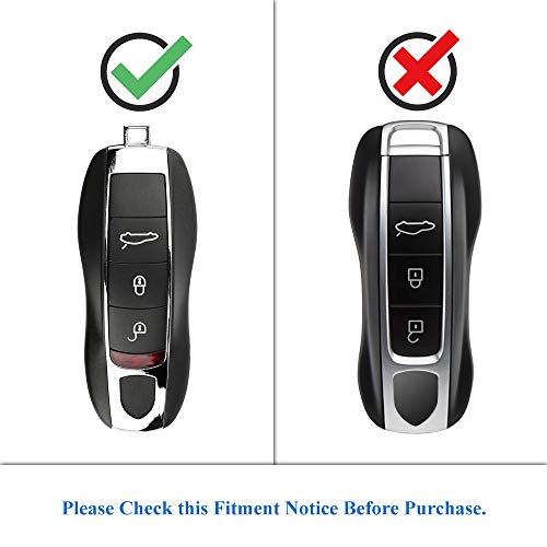 AeroBon 3-Piece Painted Key Cover/ Key Fob Shell Cover Compatible with Porsche Key Shell (MK1)