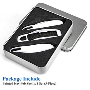 AeroBon 3-Piece Painted Key Cover/ Key Fob Shell Cover Compatible with Porsche Key Shell (MK1)