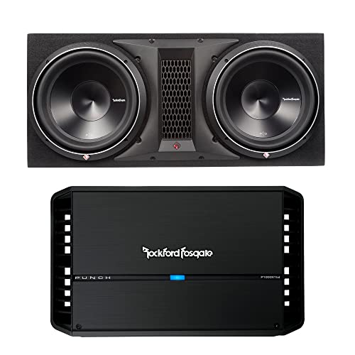 Rockford Fosgate - Two Punch P3 12" Subwoofers in a Ported Enclosure with a Punch Series P1000X1bd Amplifier