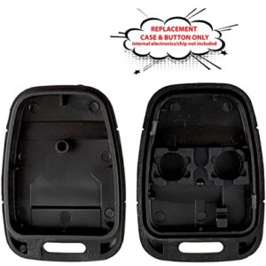 RemoteOverstock for Shell CASE and Buttons, Compatible with Land Rover Key Fob Remote fits: Discovery 1-1996-2006 Freelander and Discovery - FCC ID: KHH3TXB or KHH17TN KHH3TXB KHH 3TXB 17TN