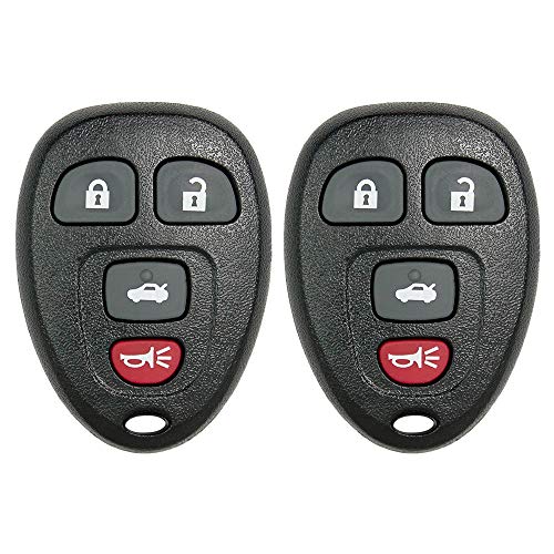 Keyless2Go Replacement for New Keyless Entry Remote Car Key Fob for Select Malibu Cobalt Lacrosse Grand Prix G5 G6 Models That use 15252034 KOBGT04A Remote (2 Pack)