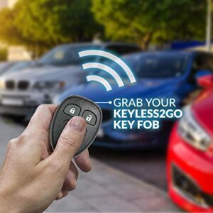 Keyless2Go Replacement for New Keyless Entry Remote Car Key Fob for Select Malibu Cobalt Lacrosse Grand Prix G5 G6 Models That use 15252034 KOBGT04A Remote (2 Pack)