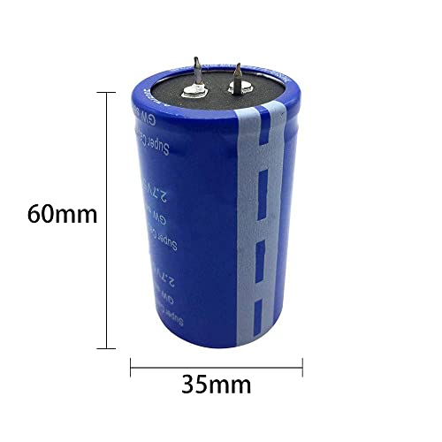 （3pcs）2.7V 500F Capacitor Farad Capacitor 35mm 60mm, Super Capacitor Drops Automobile Capacitor Through General Orifice