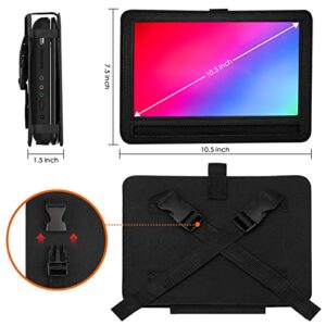 Portable DVD Player Headrest Mount Holder Car Headrest Mount Holder Strap Case for Swivel & Flip Style Portable DVD Player with 10 inch to 10.5 inch Screen (CZB1012)