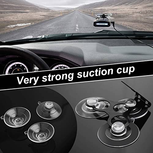 Car Radar Mounting Bracket Suction Cup Holder,Windshield Suction Cup Mount Holder Compatible with Laser Detectors & Radar Escort Passport 7500 X80 X70 X50 Solo S4 SC 55 s75 Beltronics RX65 Red