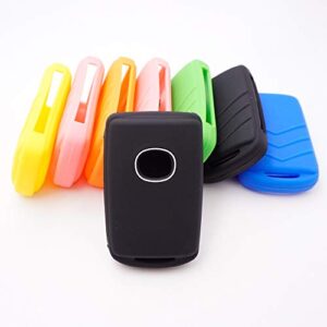 BOYUER Keyless Remote Control Smart Car Key Fob Cover Soft Silicone Key Fob Case For Mazda MAZDA3 2019 2020 CX-30 2019 2020 CX-5 2020 CX-8 2020 (BLACK)