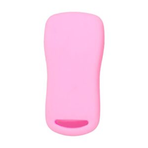 SEGADEN Silicone Cover Protector Case Holder Skin Jacket Compatible with NISSAN 3 Button Remote Key Fob CV2507 Pink