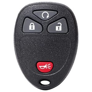 key fob replacement fits for 2007-2016 chevy silverado suburban tahoe avalanche equinox express traverse gmc sierra yukon acadia savana cadillac escalade buick enclave saturn vue outlook, 3 btn set 1