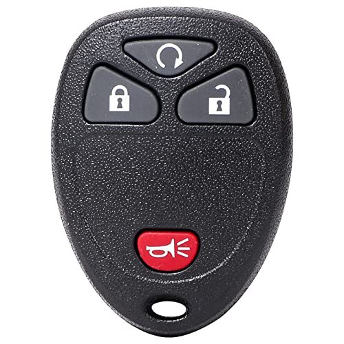 Key Fob Replacement Fits for 2007-2016 Chevy Silverado Suburban Tahoe Avalanche Equinox Express Traverse GMC Sierra Yukon Acadia Savana Cadillac Escalade Buick Enclave Saturn Vue Outlook, 3 Btn Set 1