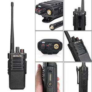 Case of 10,Retevis RT29 2 Way Radios Long Range 3200mAh Walkie Talkies Bulk VOX Security High Power Walkie Talkies Rechargeable for Warehouse,Construction