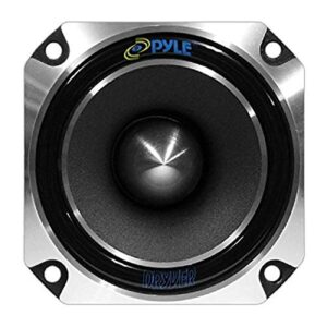 Pyle 1'Car Audio Speaker Tweeter-300 Watt High Power 1 Inch Super Titanium Tweeter System Die Cast Aluminum Frame, 2kHz 20 kHz Frequency,104 dB, 4-8 Ohm,Heavy Duty 30 oz Magnet PDBT28, 5in.x 5in.x4in.