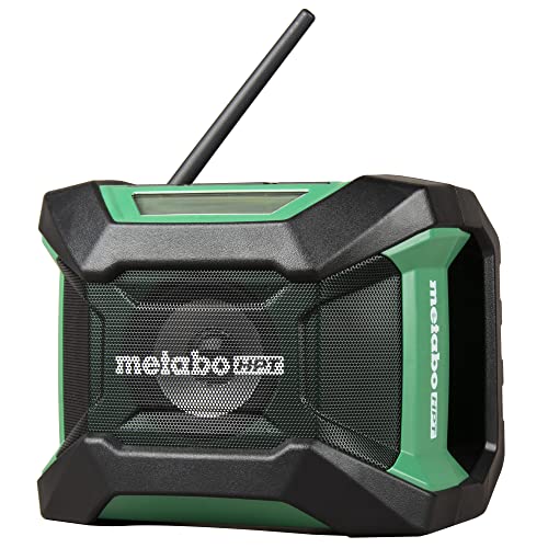 Metabo HPT 18V MultiVolt™ Cordless Bluetooth Radio | Tool Only - No-Battery | 18 Hour Runtime | AM/FM | 9 Presets | AC Adapter Included | Lifetime Tool Warranty | UR18DAQ4