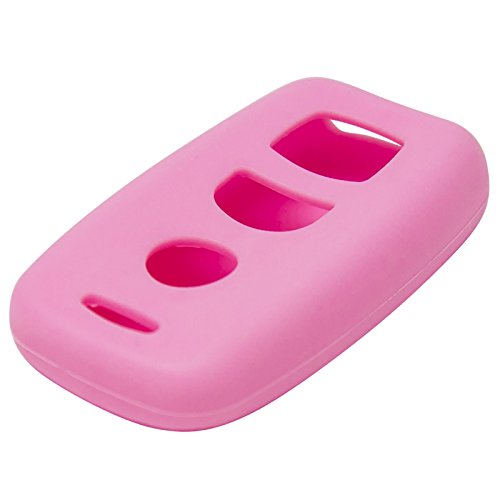 Keyless2Go Replacement for New Silicone Cover Protective Case for Mazda Remote with FCC KPU41846 KPU41794 - Pink