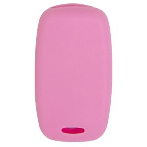 Keyless2Go Replacement for New Silicone Cover Protective Case for Mazda Remote with FCC KPU41846 KPU41794 - Pink