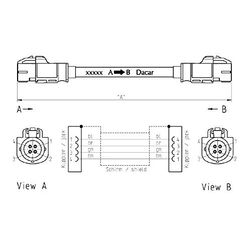 FAKRA HSD SYNC 3 LVDS Vedio Harness Cable SYNC 3 System Upgrade Touchscreen to APIM Cable for Ford MyFord Touch or Lincoln Head Unit Stereo