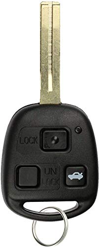 KeylessOption Keyless Entry Remote Fob Uncut Car Master Ignition Key for ES330 LS430 SC430, HYQ12BBT