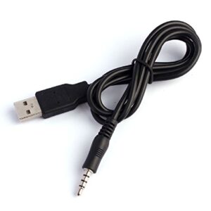 ZIMRIT 3.5mm Male AUX Audio Jack to USB 2.0 Male Charge Cable Adapter Cord 3 Feet (3.5mm Aux 3 feet)