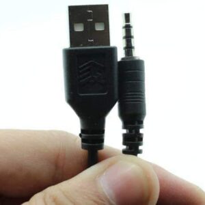 ZIMRIT 3.5mm Male AUX Audio Jack to USB 2.0 Male Charge Cable Adapter Cord 3 Feet (3.5mm Aux 3 feet)