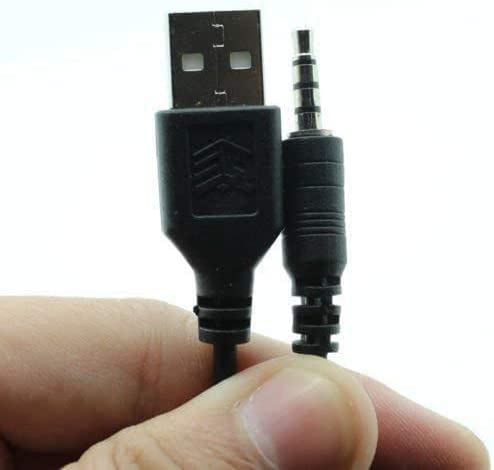 ZIMRIT 3.5mm Male AUX Audio Jack to USB 2.0 Male Charge Cable Adapter Cord 3 Feet (3.5mm Aux 3 feet)