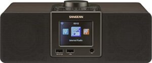 sangean wfr-32 7-watt stereo wood cabinet wi-fi internet radio media center with bluetooth